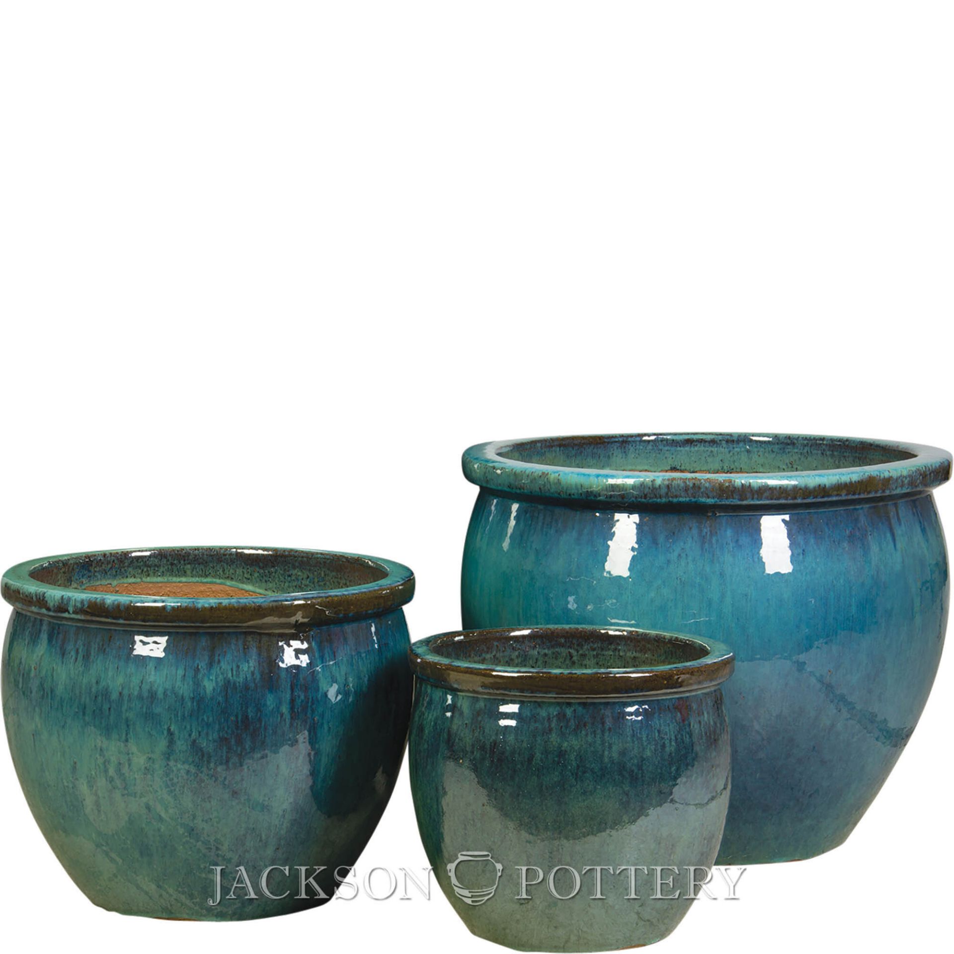Jackson Pottery | Gardener Pot Set of 3 A,B,C - Azul