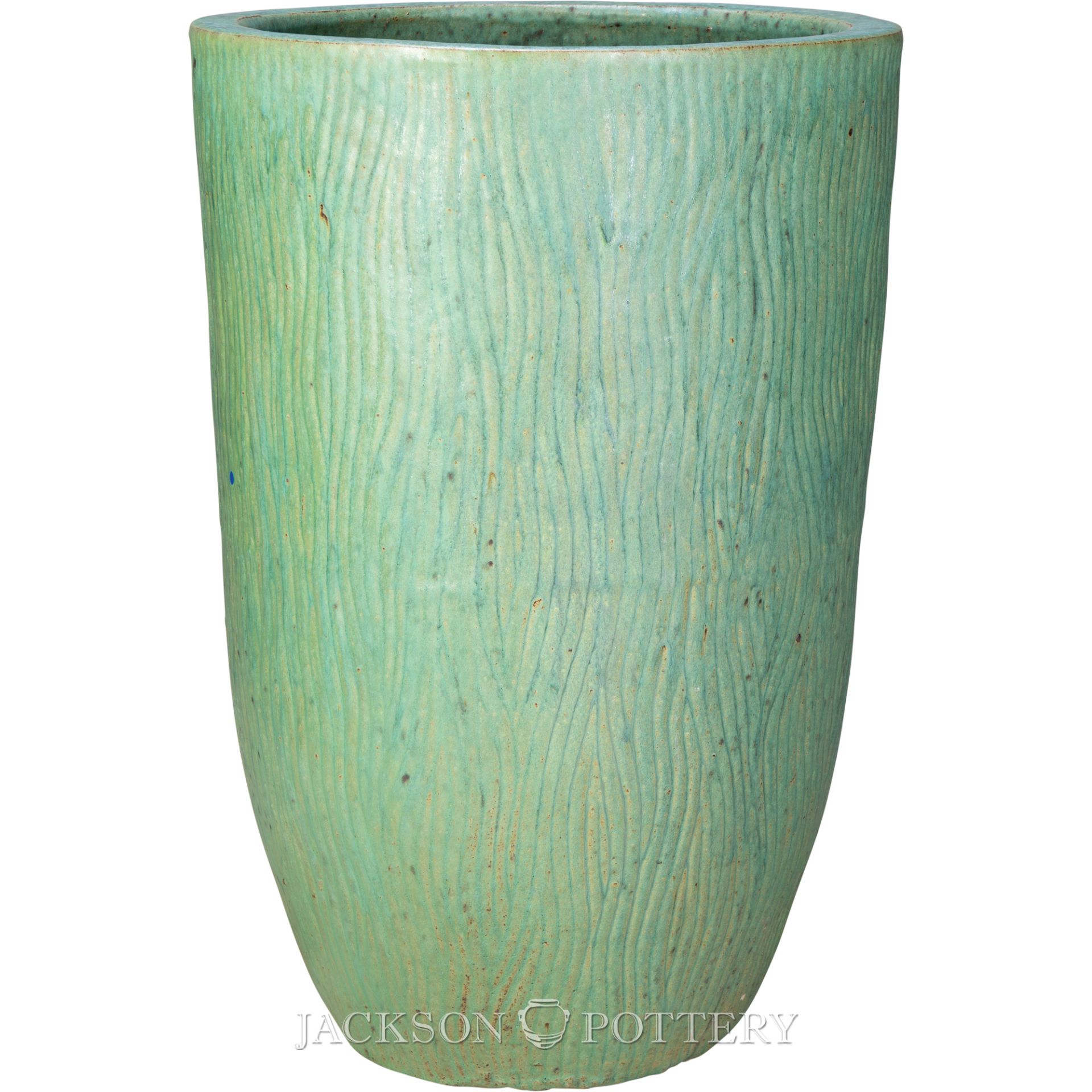 Jackson Pottery | 22 in. Tall Textured Cone - Matte Avocado