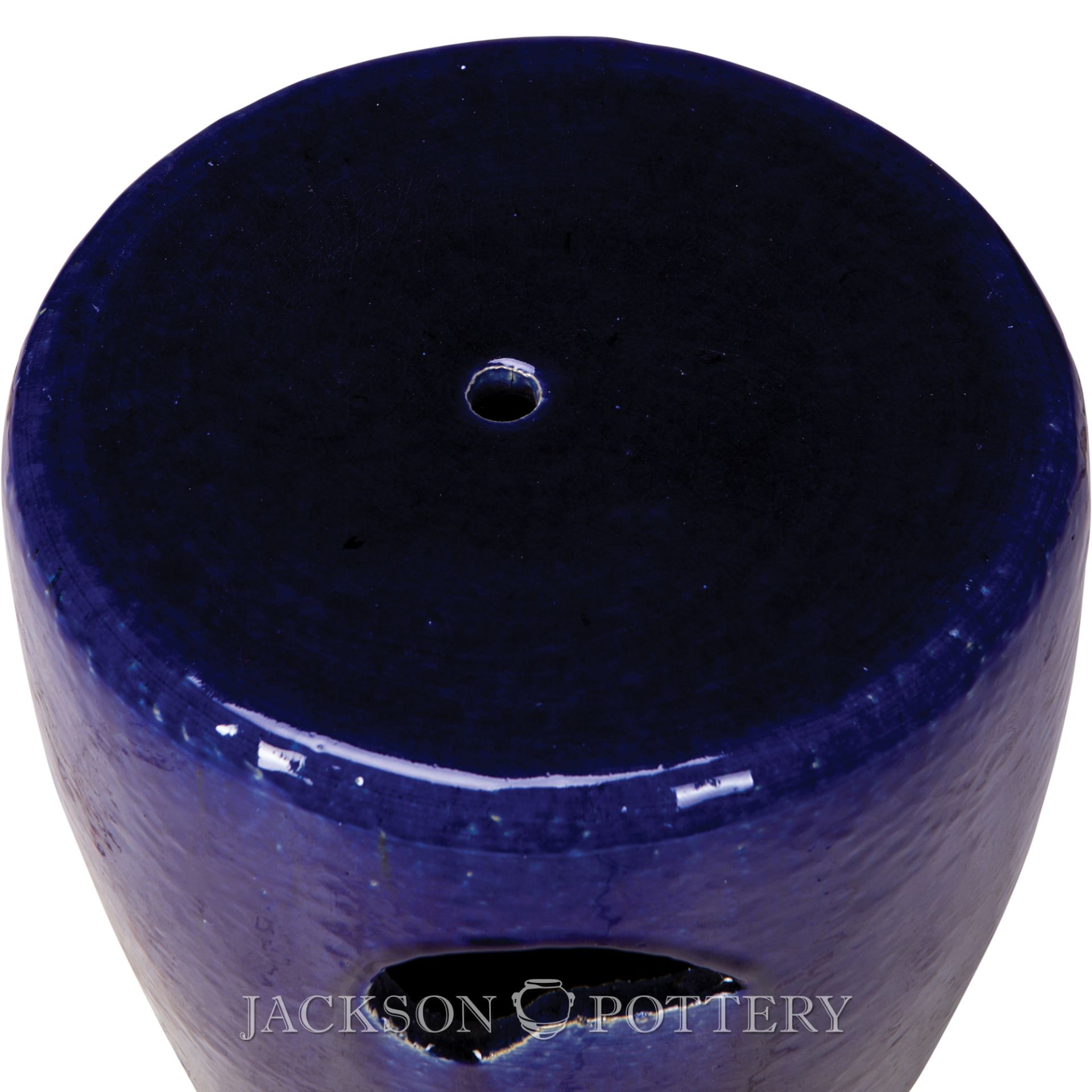 Jackson Pottery | 13 in. Loft Garden Stool - Cobalt Blue