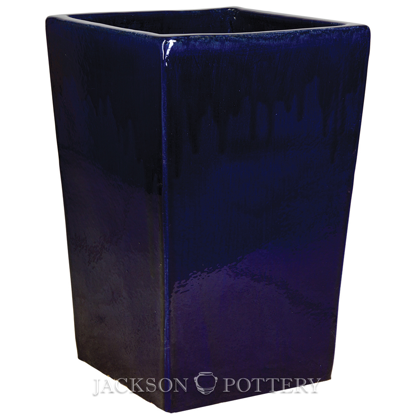 Jackson Pottery | 20 in. Large Tall Square - Cobalt Blue