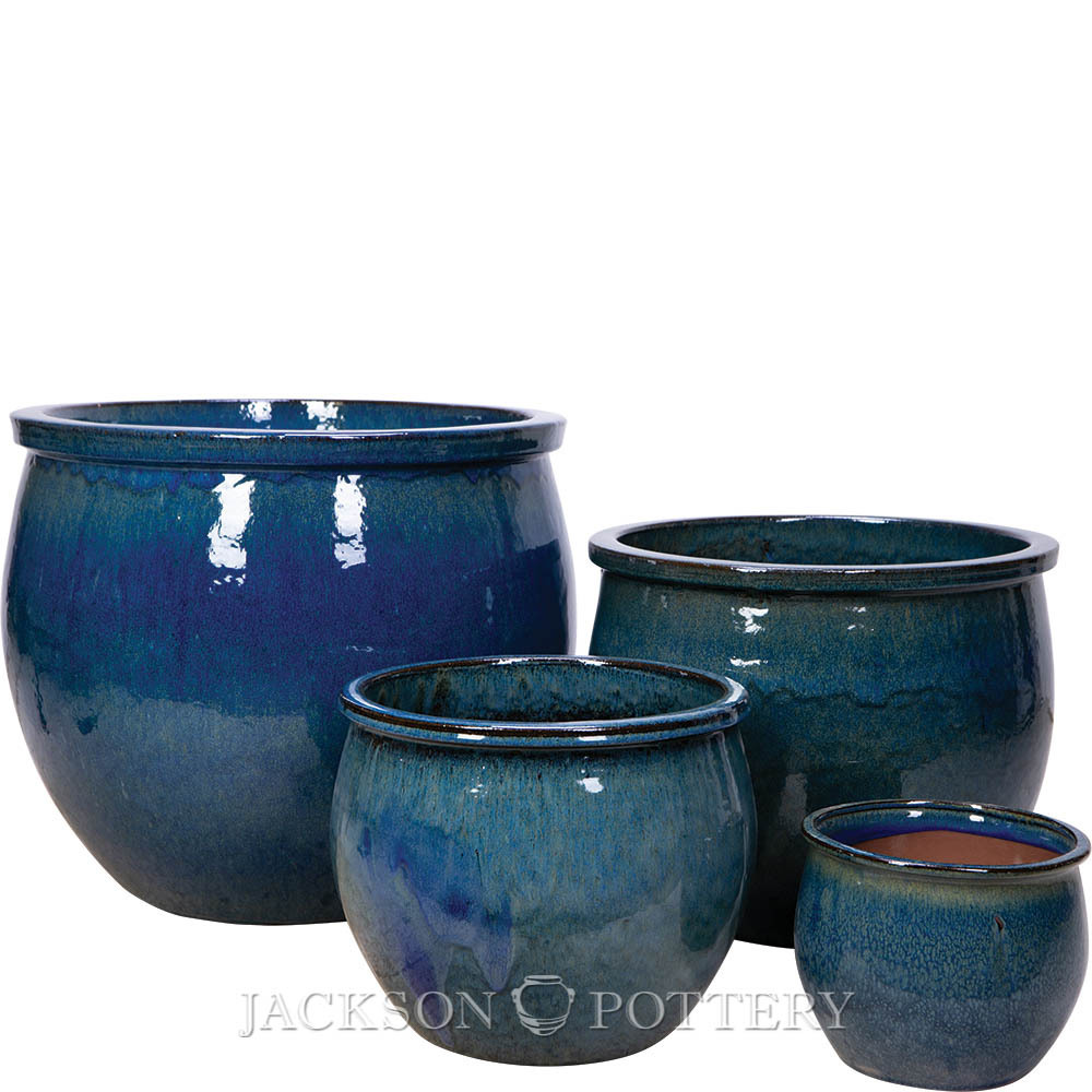 Jackson Pottery | Classic Fishbowl Set of 4 A,B,C,D - Lakeway Blue
