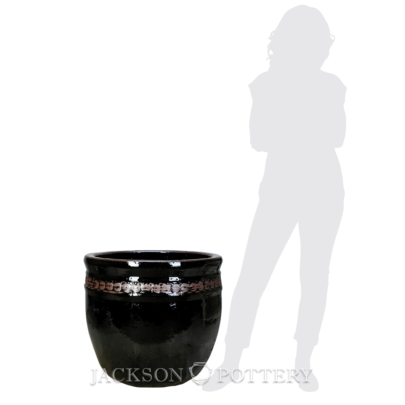 Jackson Pottery | 24 in. Coin Pot - Black