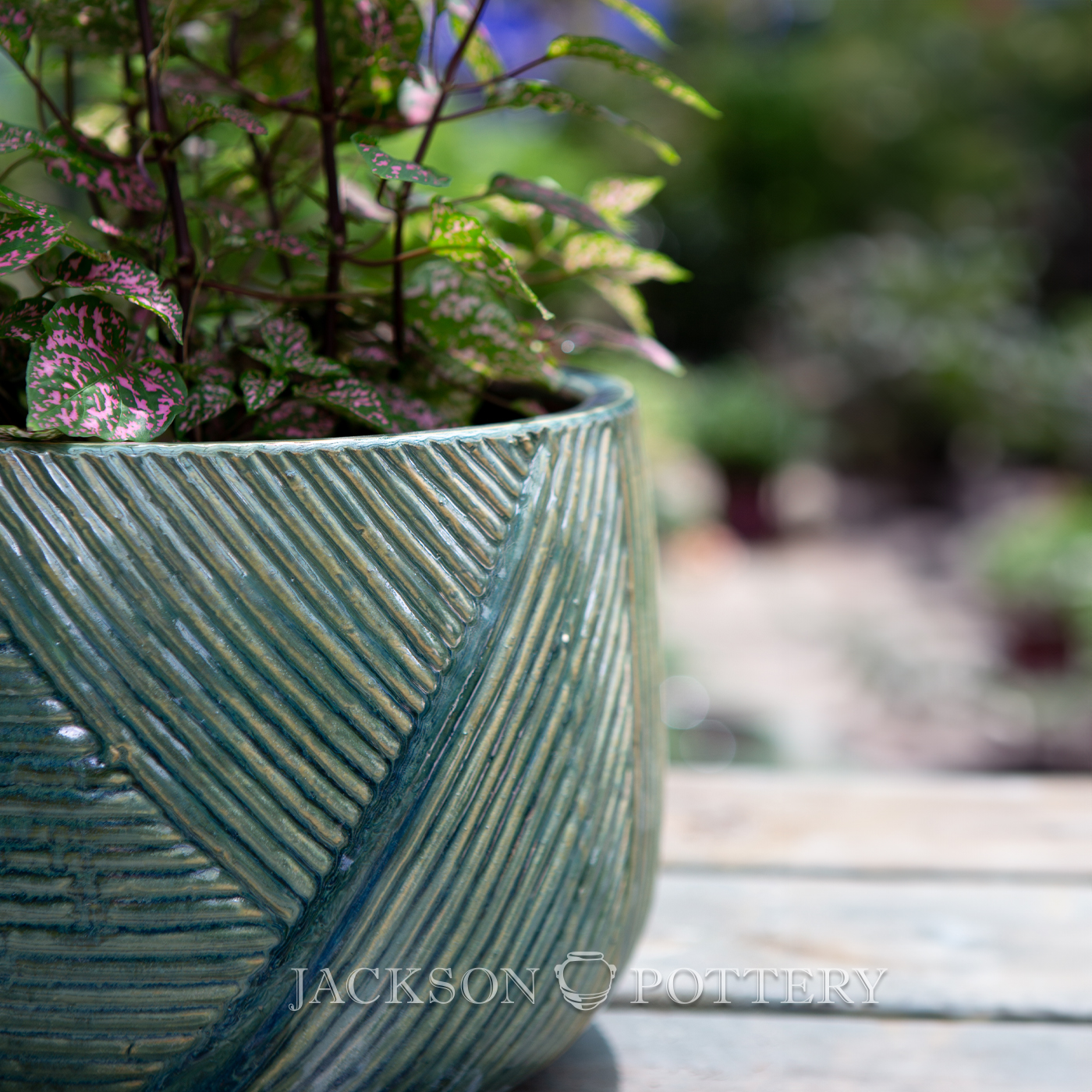 Jackson Pottery | Miramar Beach Planter Set of 3 A,B,C - Aquamarine